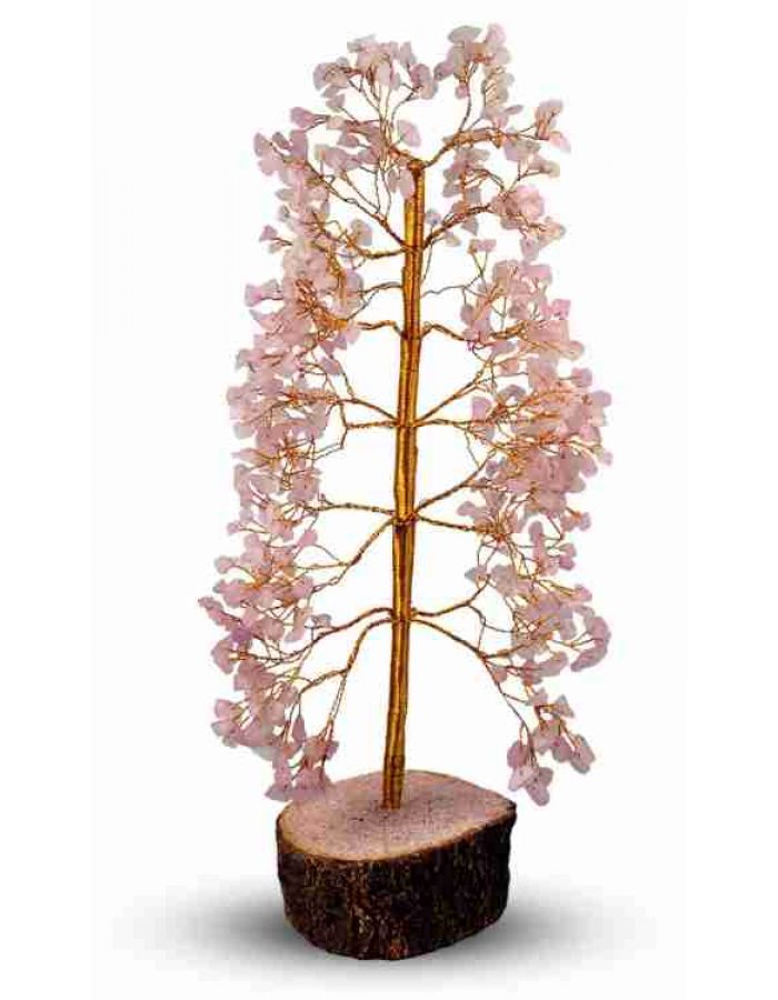Rose quartz tree natural rose quartz stone tree 12 inches