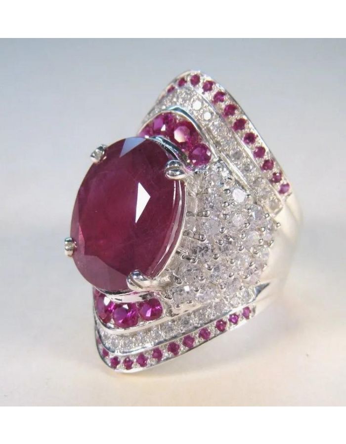 Ruby Ring Manik Ring Natural Ruby Silver Ring