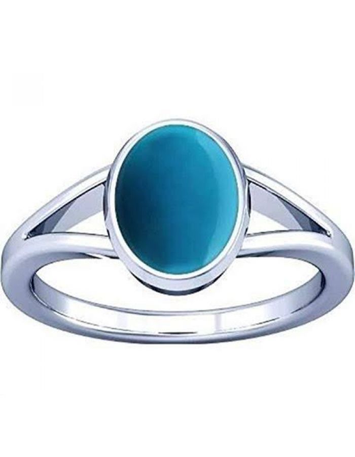 Firoza silver ring natural firoza in silver ring turquoise ring