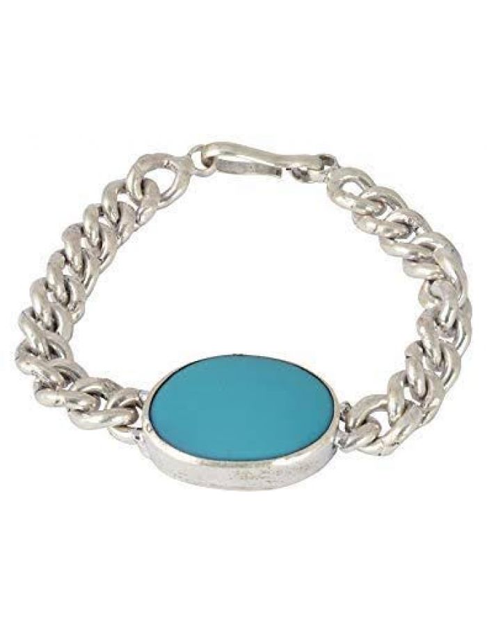 Firoza bracelet turquoise bracelet with silver chain firoja bracelet ...