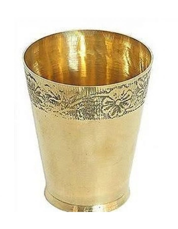 Brass glass peetal ka glass brass tumbler