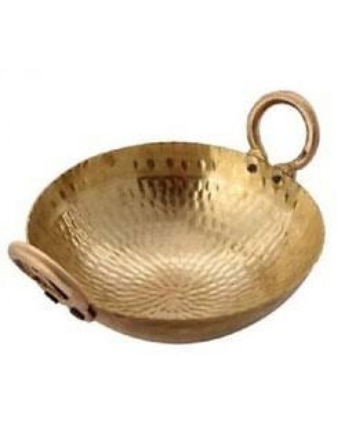 Peetal ki kadahi brass cauldron brass frying pan brass kadahi
