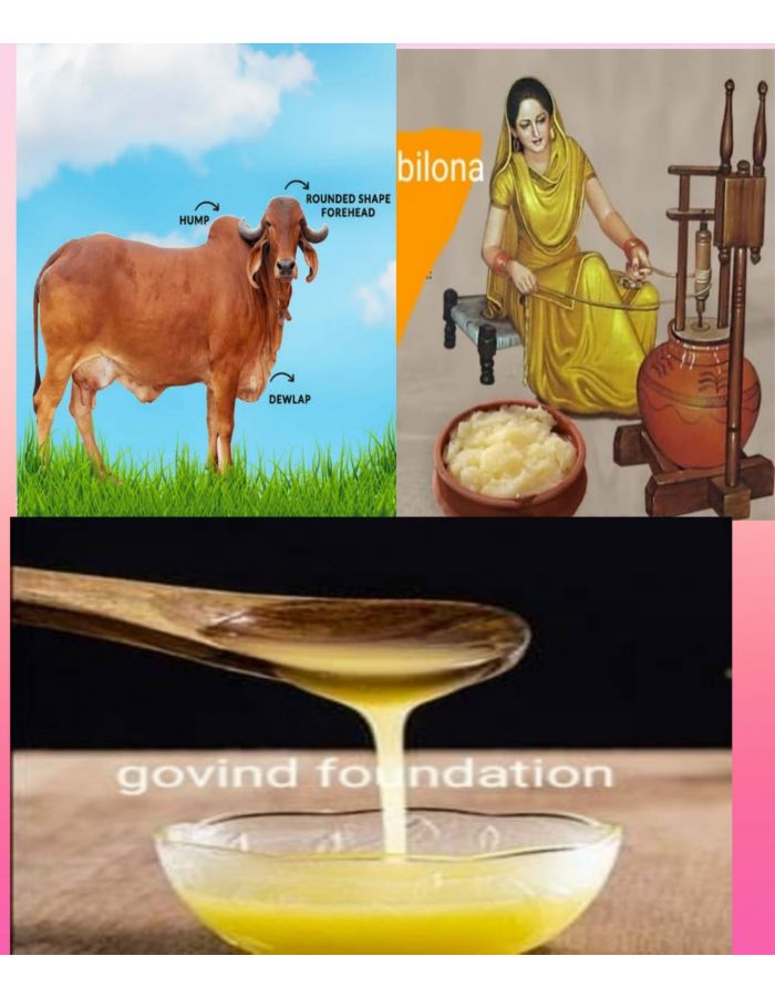 Gir cow ghee giri cow ghee in glass bottle 400gm brand seema govind