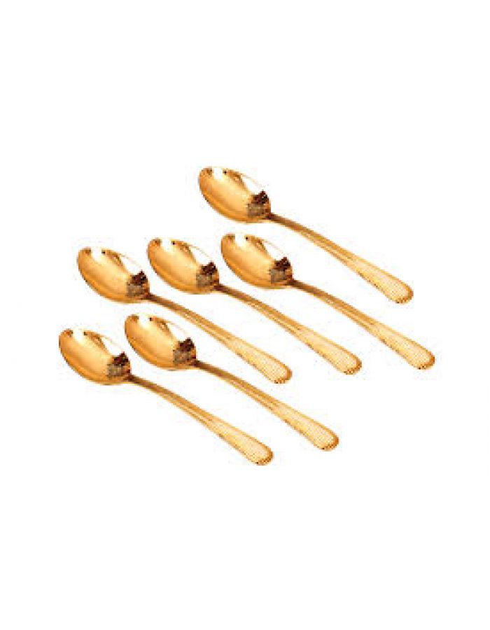 Brass spoon set of 6