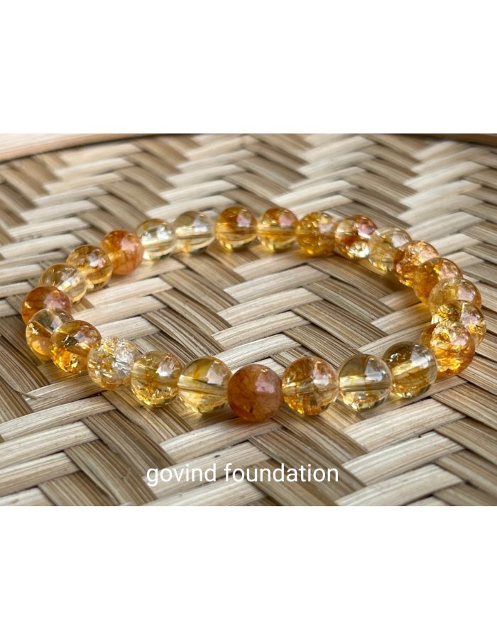 Home GEMSTONE GEMSTONE JEWELLERY Citrine bracelet 8mm natural citrine ...