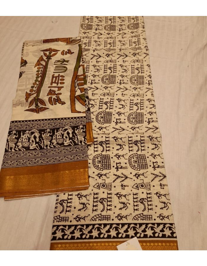 Block print cotton dress material 3 piece code 2