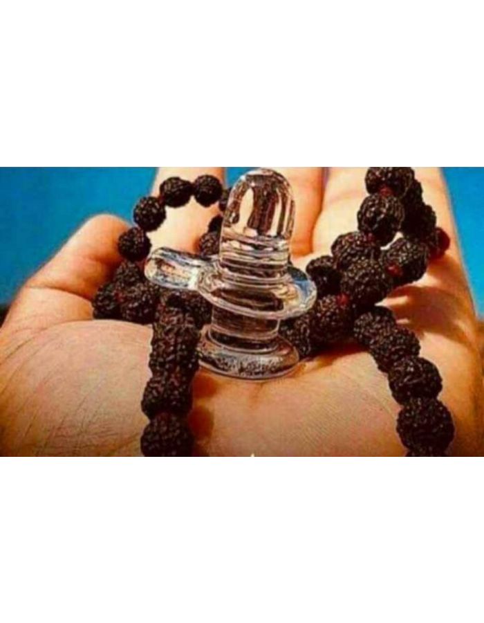 Sphatik shivling original clear crystal shivling 100gm