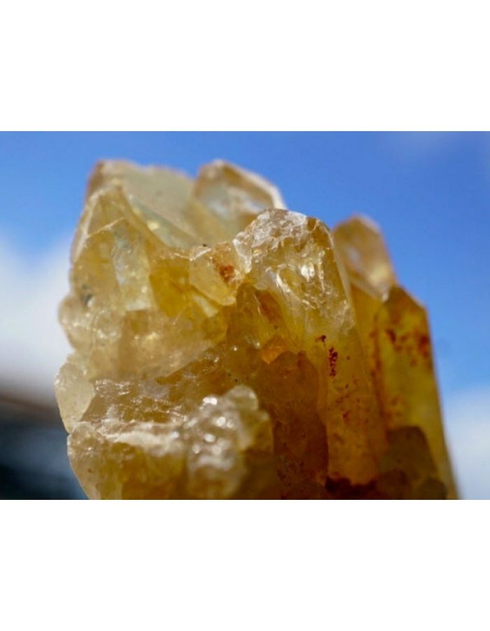 Citrine raw cluster natural citrine stone rough cluster 225gm