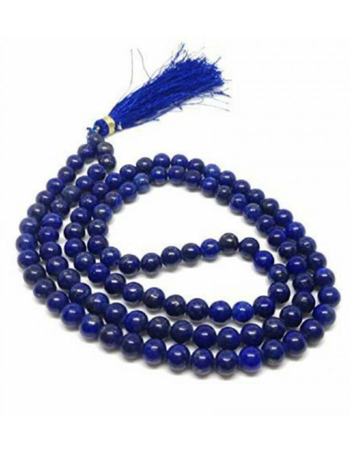 Blue agate mala blue hakik mala neeli hakik mala 6mm 108