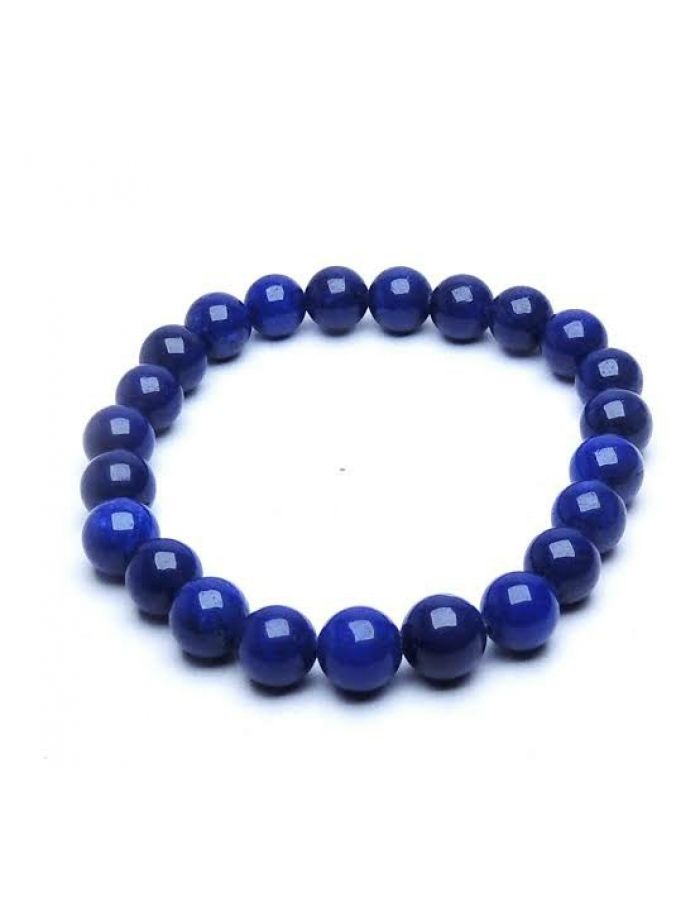 Blue agate bracelet natural blue hakik bracelet