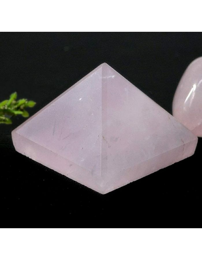 Rose quartz Pyramid natural rose quartz piramid 5×5cm