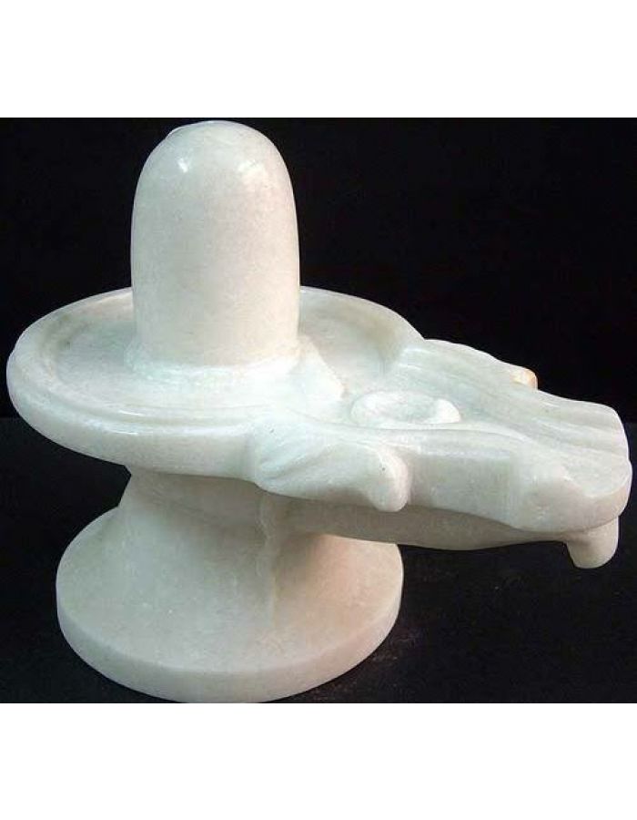 Marble Shivling statue white marble stone Shivling code 1