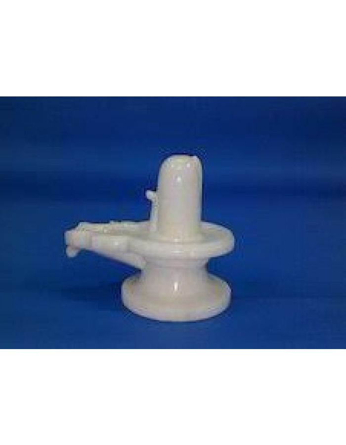 White marble Shivling white marble stone Shivling fine Marble