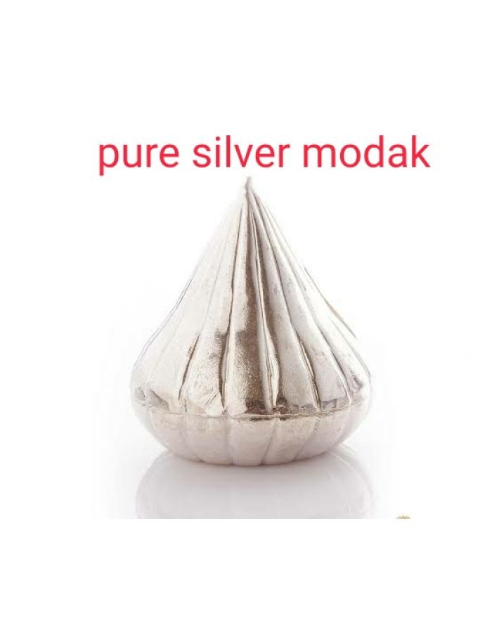 Silver Modak for ganapati pure silver modak for ganesh 2 inches