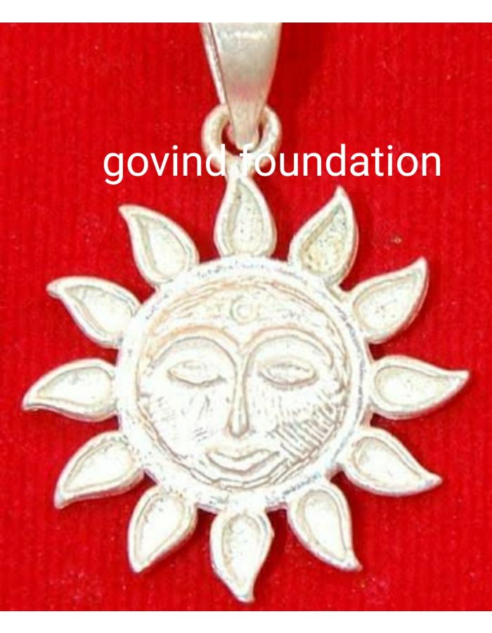 Sun locket pure silver sun locket pendant