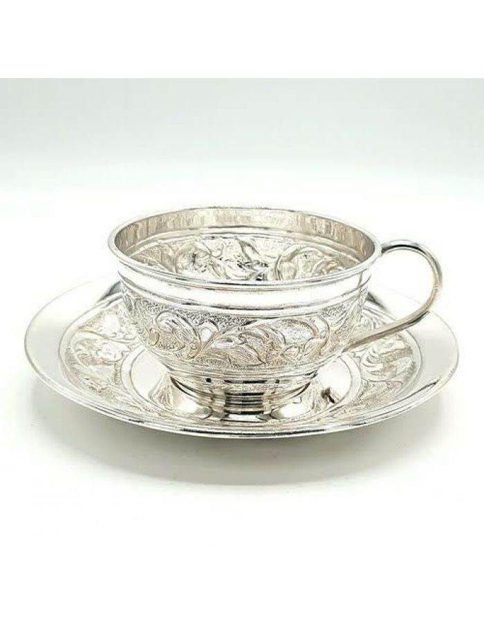 Silver cup and saucer chandi ka cup plate