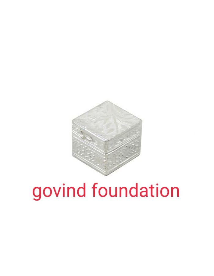 Silver box square pure silver square shape box designer 3×3 cm