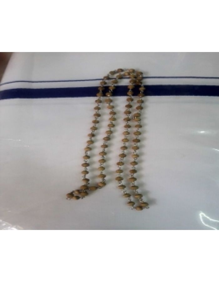 Tulsi silver mala 108 beads Tulsi silver garland