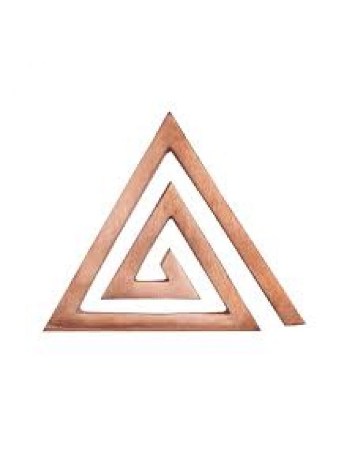Copper helix copper triangle for vastu samadhan copper helix