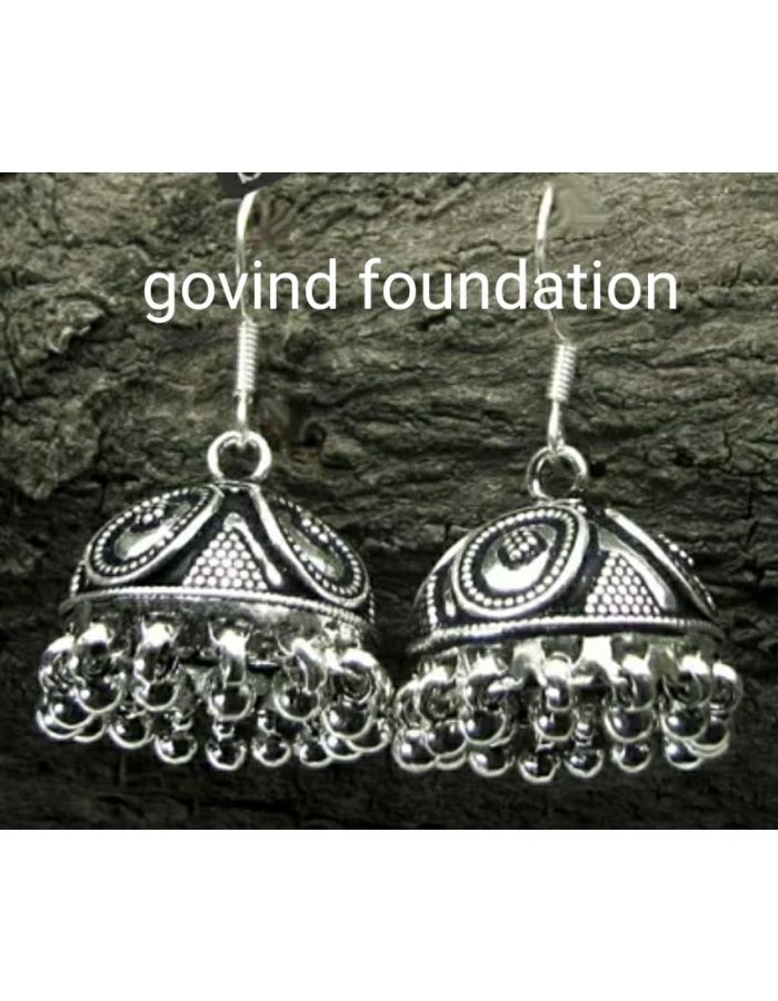 Silver jhumka pure silver jhumka No 1