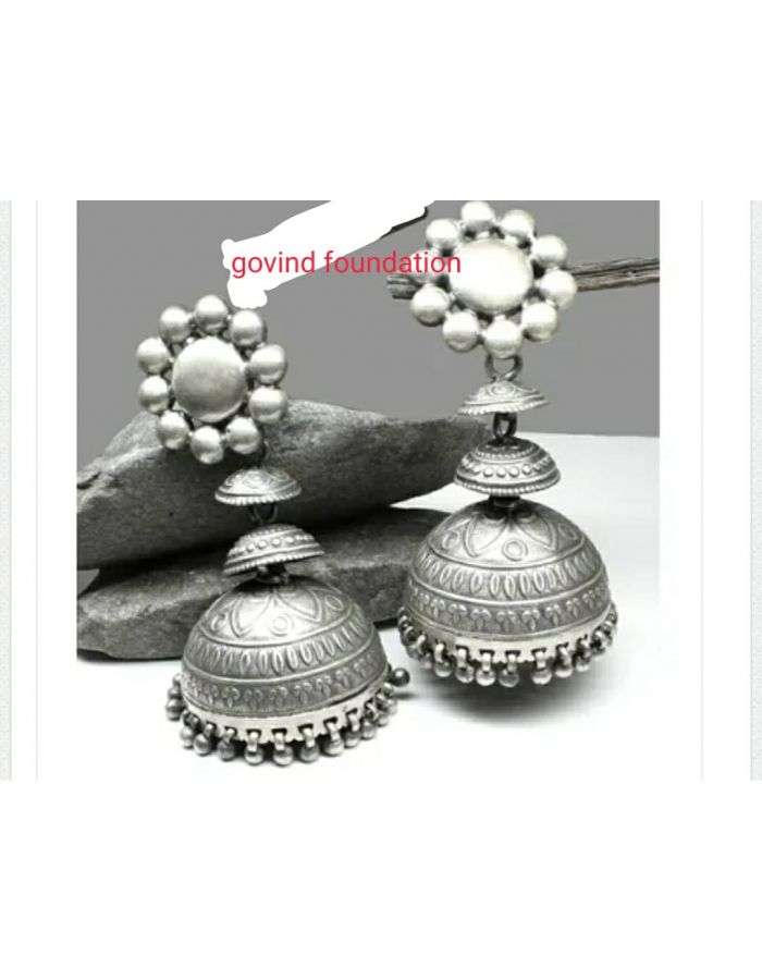 Silver jhumka for woman pure chandi ke jhumke