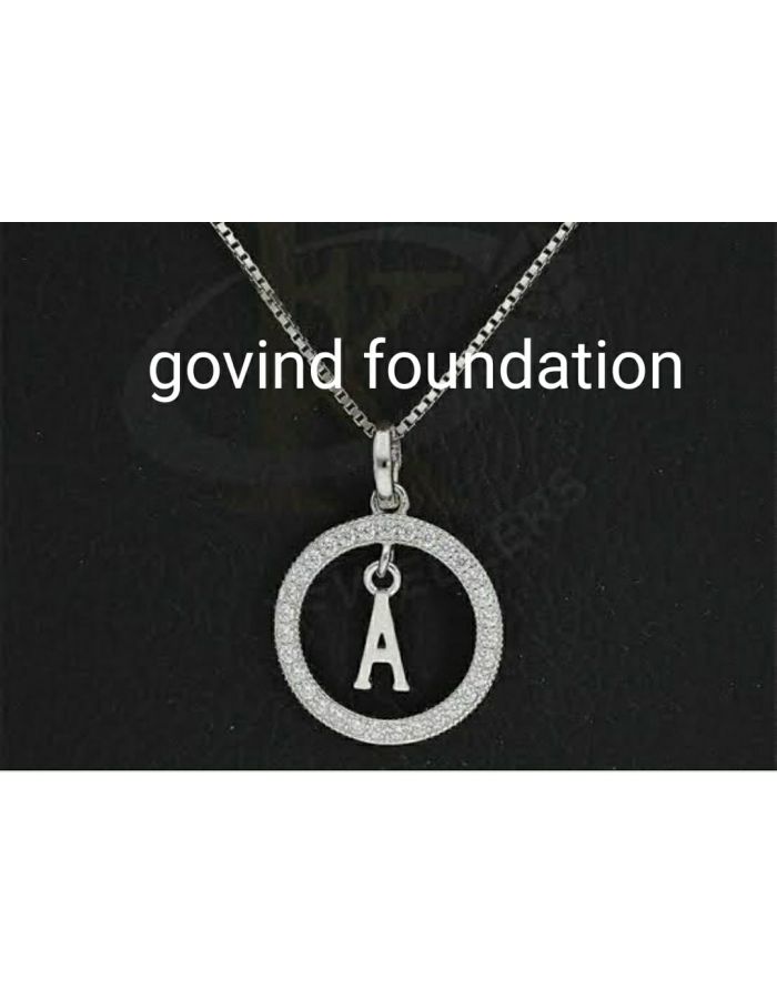 A letter pendant silver A letter locket ring design