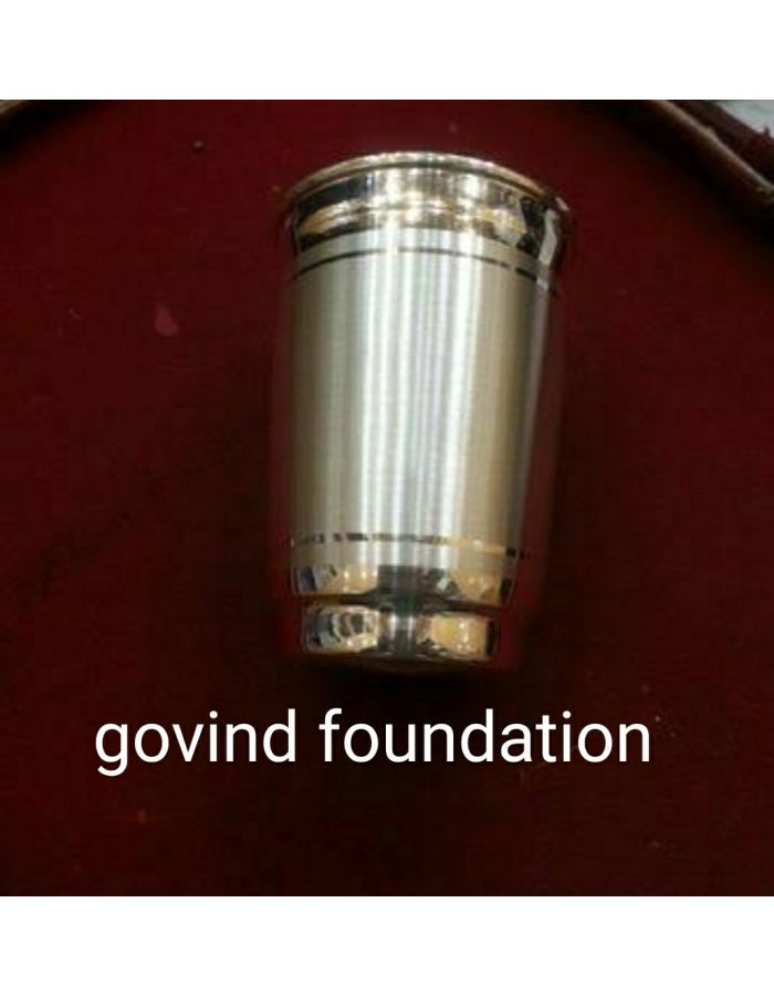 Home HOME AND LIVING UTENSILS BARTAN Silver glass pure 250ml chandi ka ...