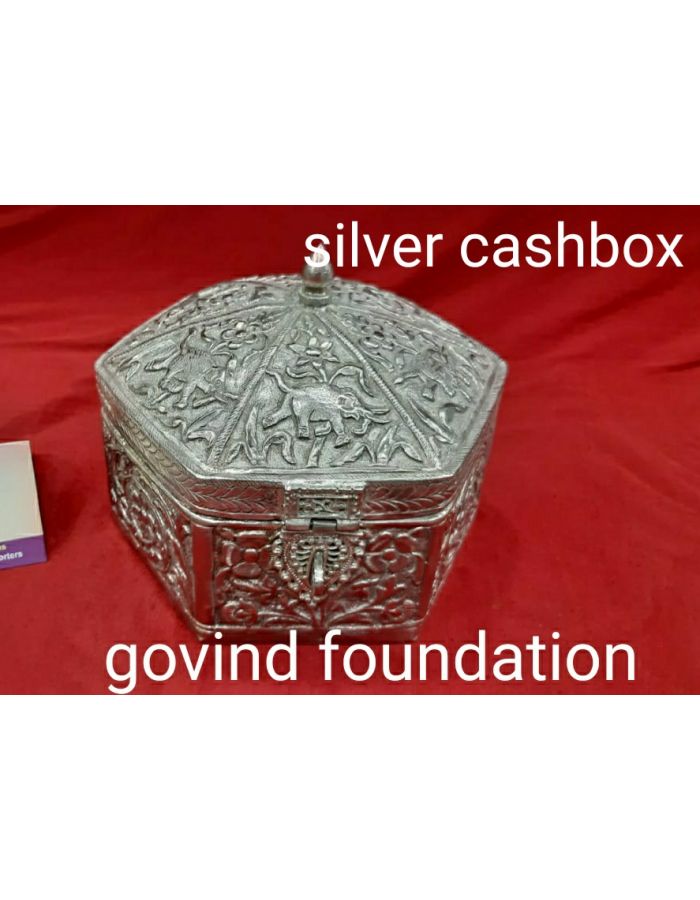 Silver cashbox pure silver box for cash and silver gift box