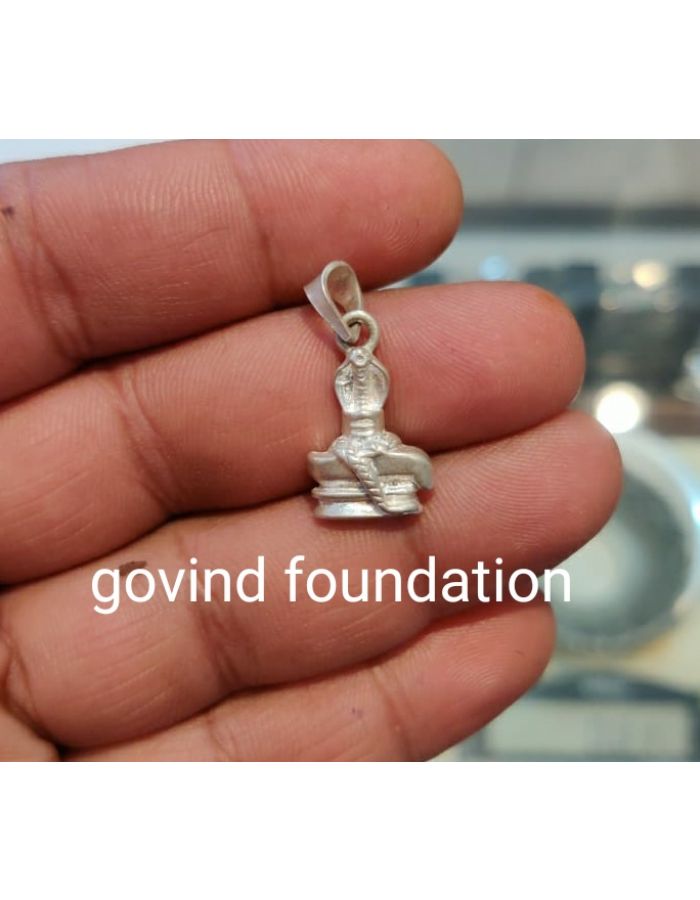 Silver shivling pendant pure silver shivling locket