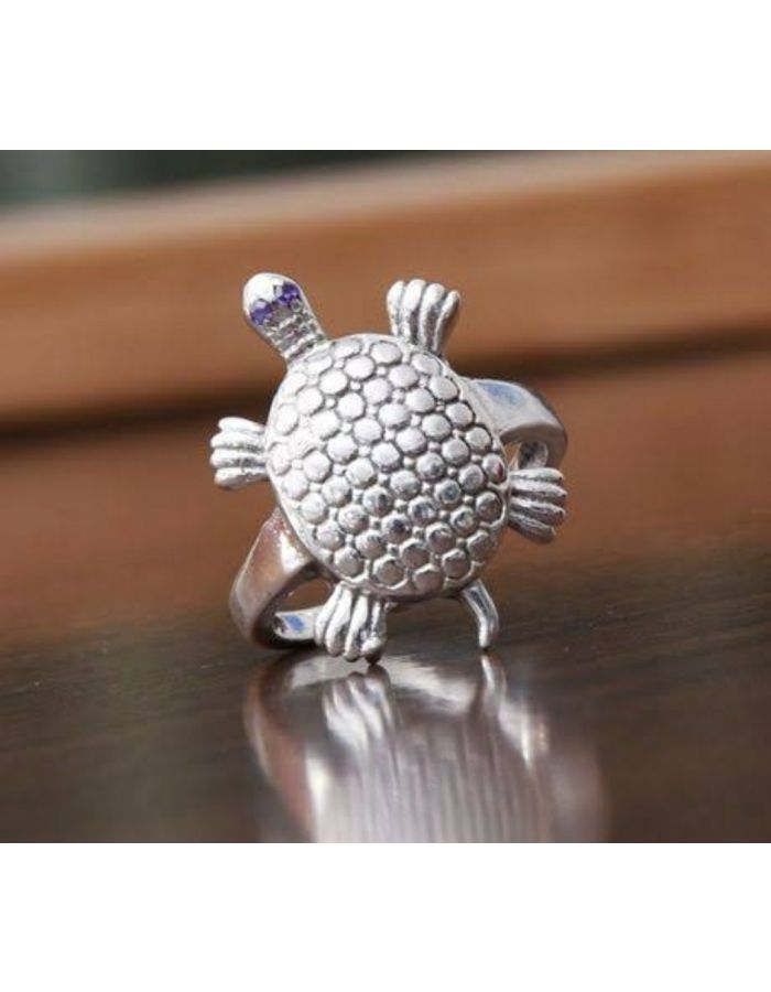 Silver Tortoise Ring pure silver turtle ring