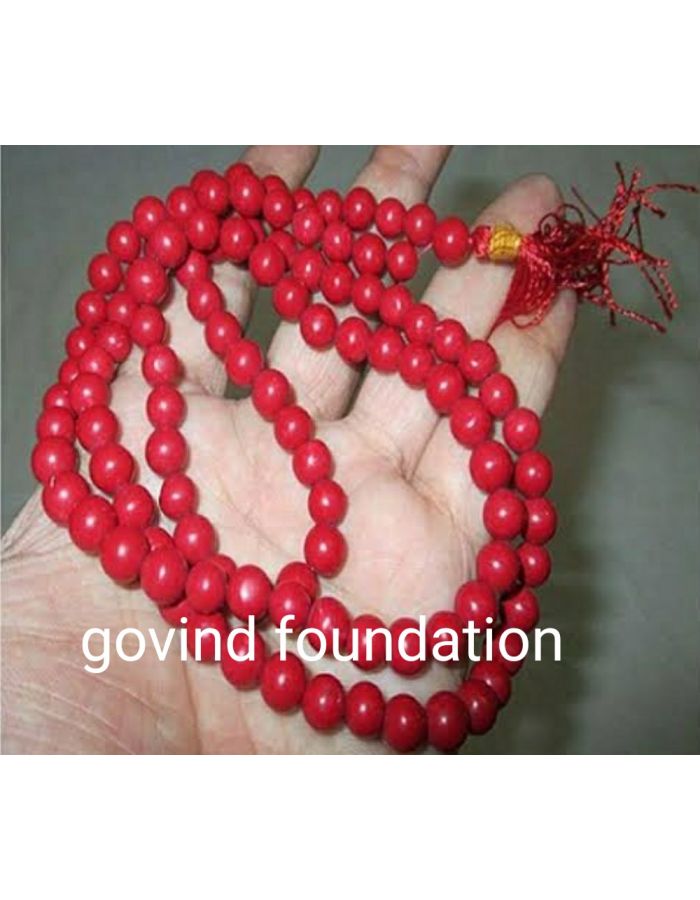 Coral mala Taiwan munga mala 8mm 108 beads