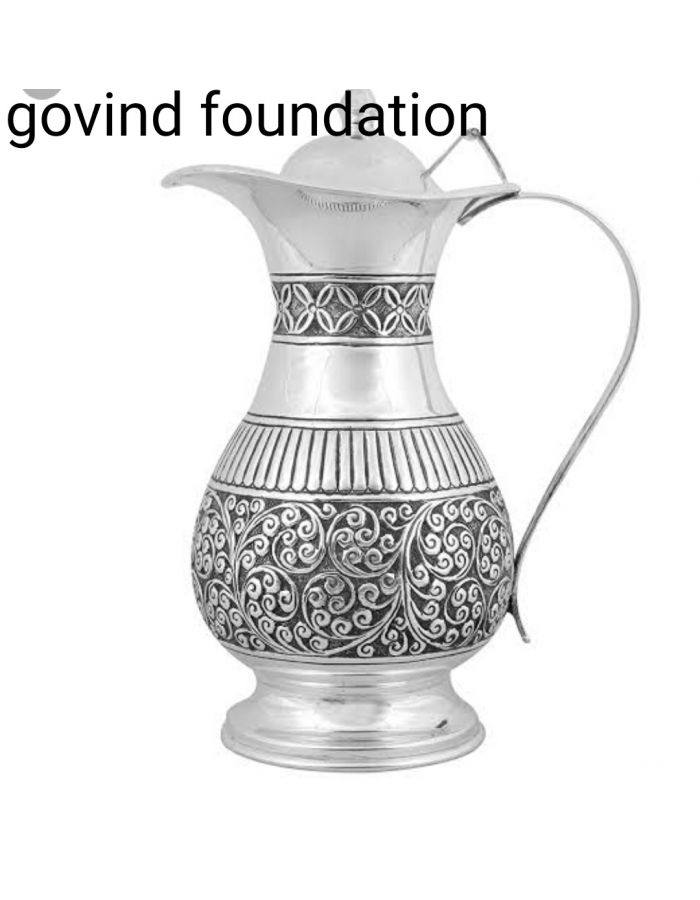 Silver Jug antique design Pure silver Water Jug 800ml capacity