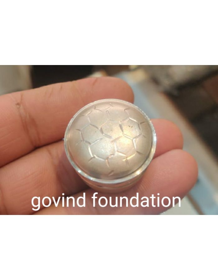 Silver box round Silver dibbi chandi ki dibbi 6gm