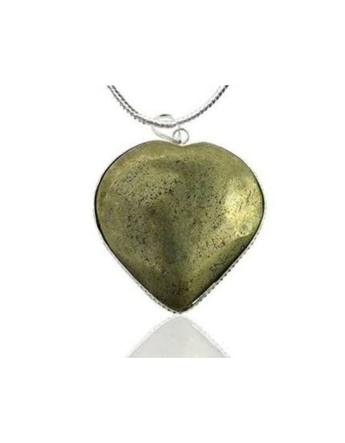 Pyrite pendant Heart Shape Pyrite pendant