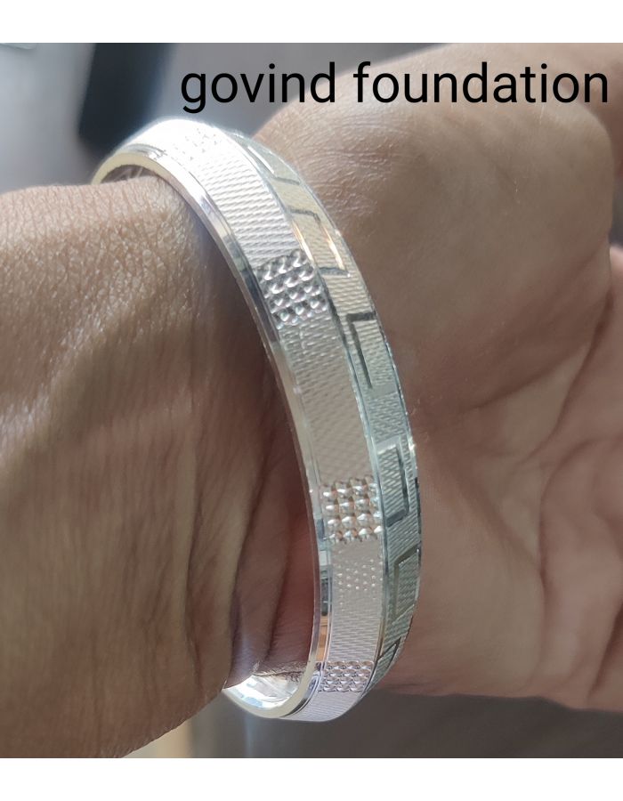 Silver kada Pure Silver Punjabi kada