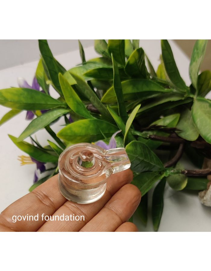 Crystal Shivling 5cm Natural crystal quartz Shivling