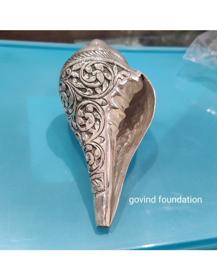 Pure Silver Conch Silver Shell Silver Shankh