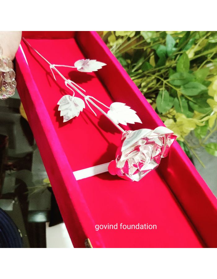 Home PURE SILVER ITEMS SILVER FESTIVAL GIFT ITEMS Pure silver Rose ...
