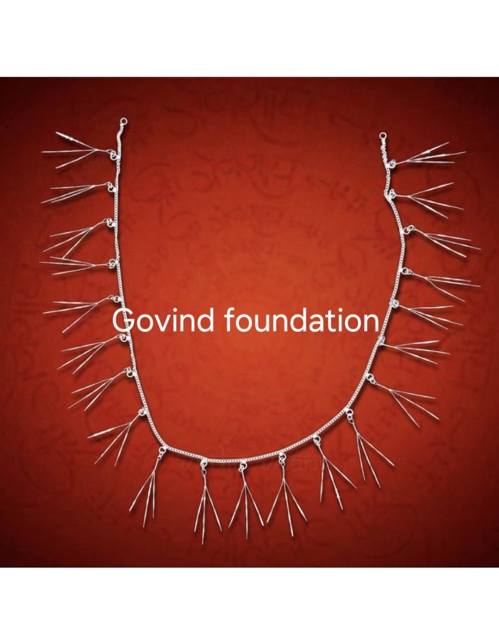 Home POOJA ITEMS SILVER POOJA AND VASTU ITEMS Silver Durva mala 24 ...