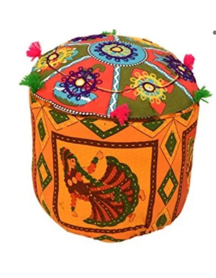 sitting puff colorful