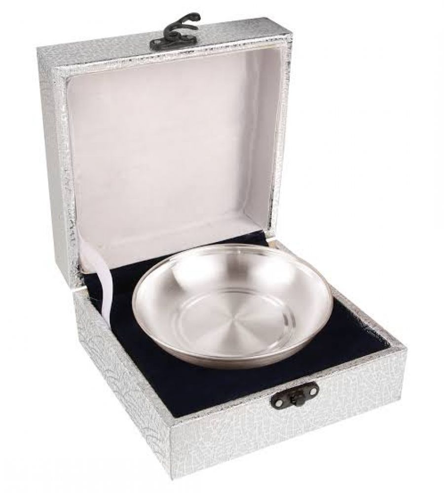 Silver plate 3 inches pure silver small plate