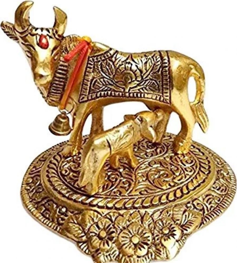 Gomata statue cow sculpture metal