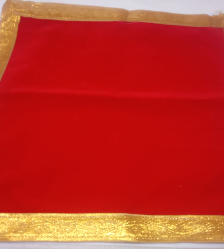 Red pooja cloth 50×50 cm