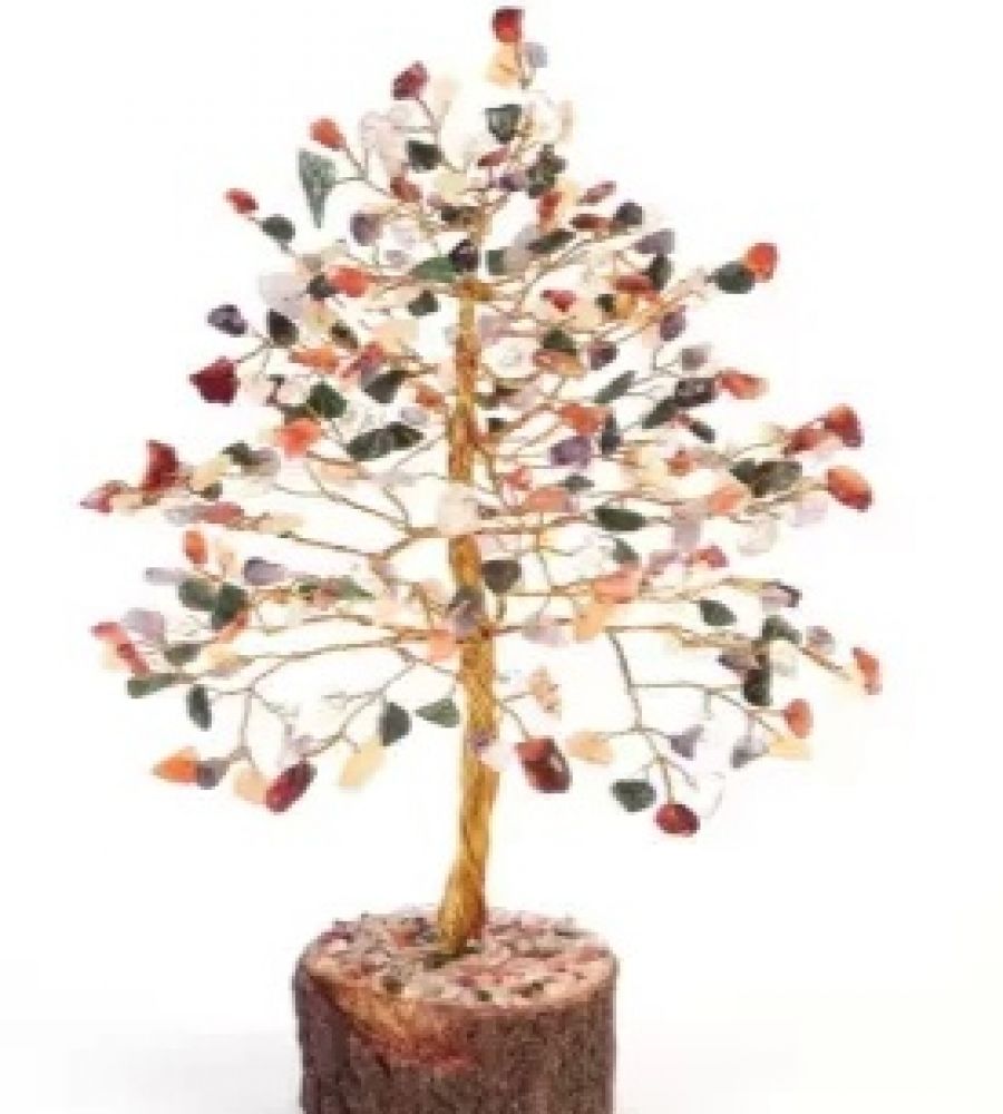 7 chakra stone tree seven stone tree 7 inches