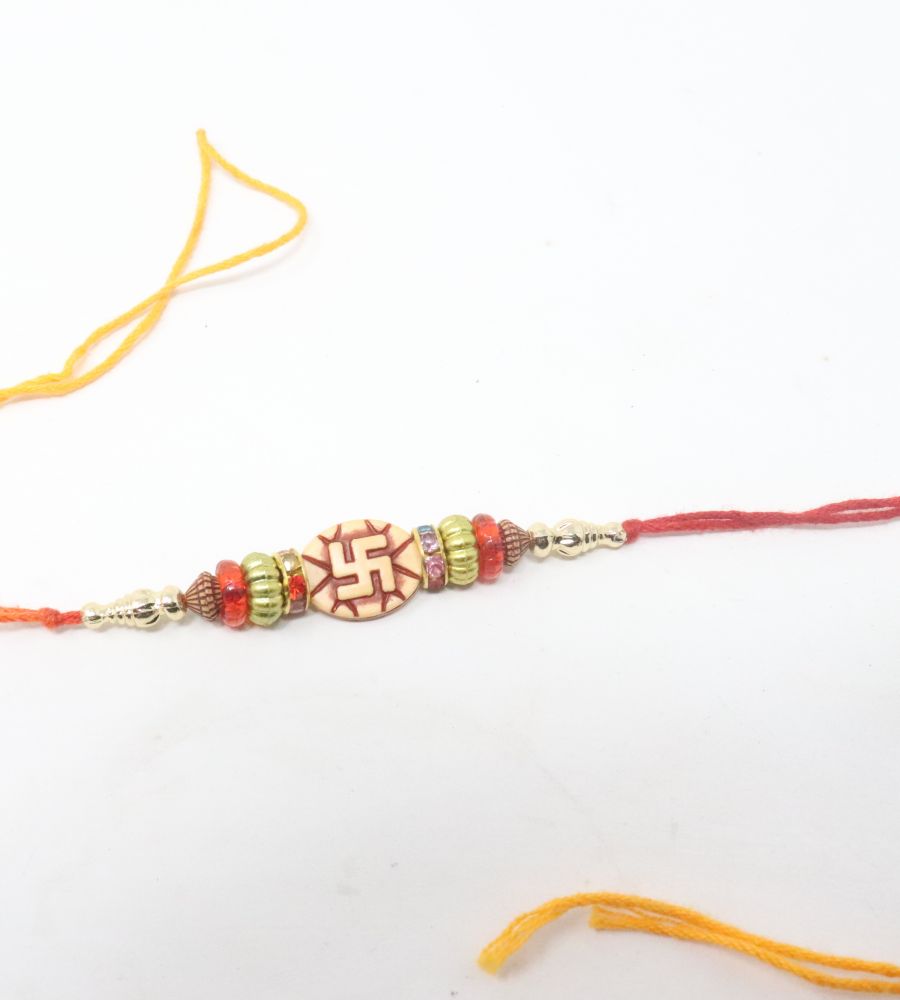 Swastik Rakhi set of 2 code D