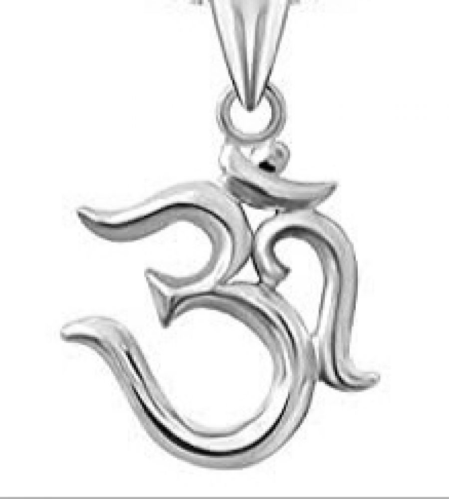 Home JEWELLERY SILVER ITEMS Om locket silver chandi ka om locket om pendant