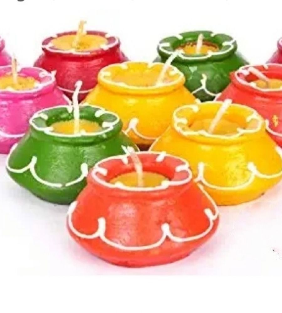 Mataki diya clay diya mataki shape set of 10
