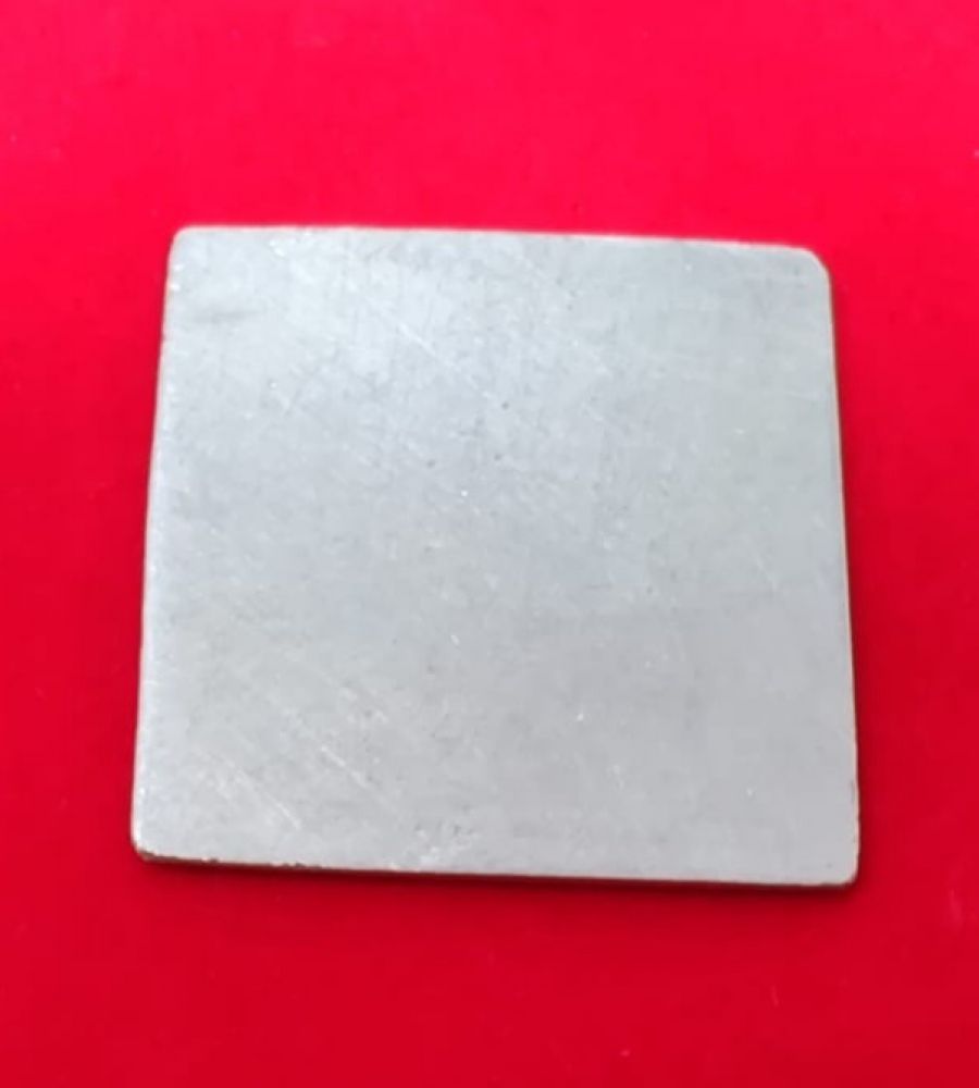 silver square piece 3×3cm 10gm chandi ka chokor tukda