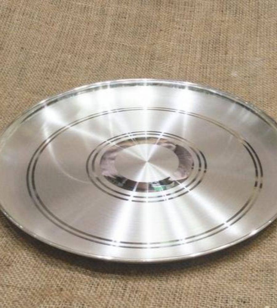 Chandi ki plate silver plate 8 inches