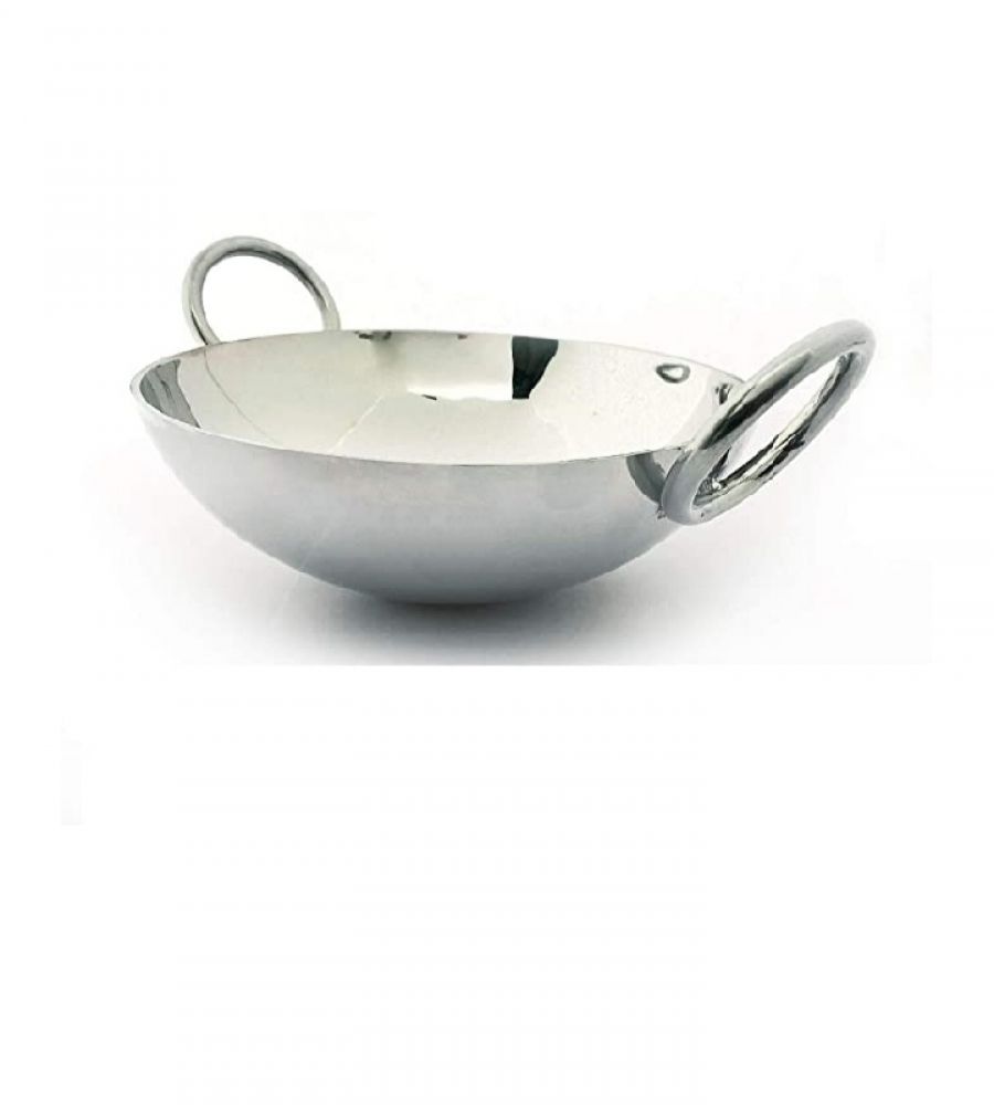 Steel kadahi heavy bottom stainless steel cauldron